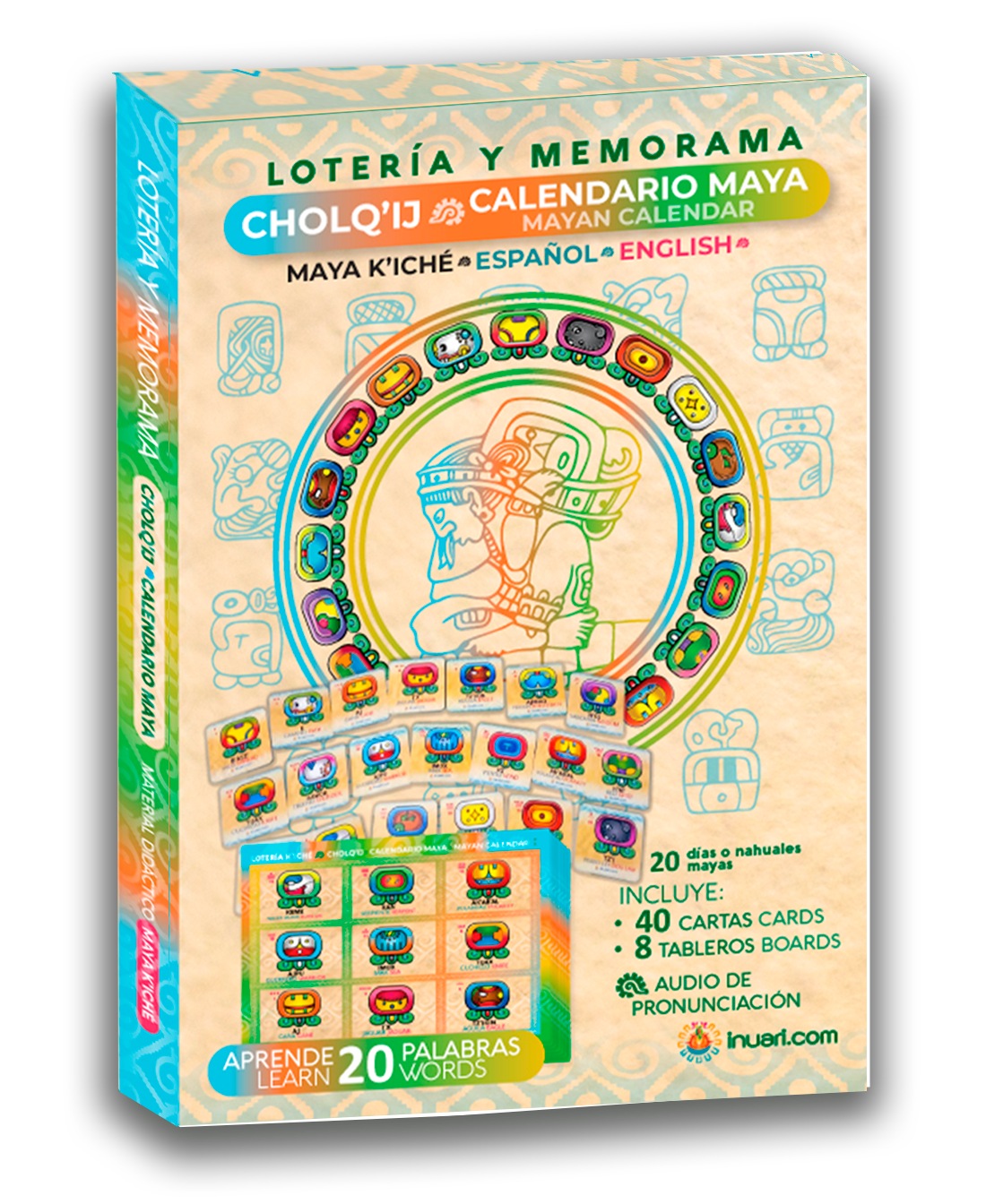 LOTERIA Y MEMORAMA MAYA CUENTA QUICHE: CHOLQ’IJ CALENDARIO MAYA - Inuari